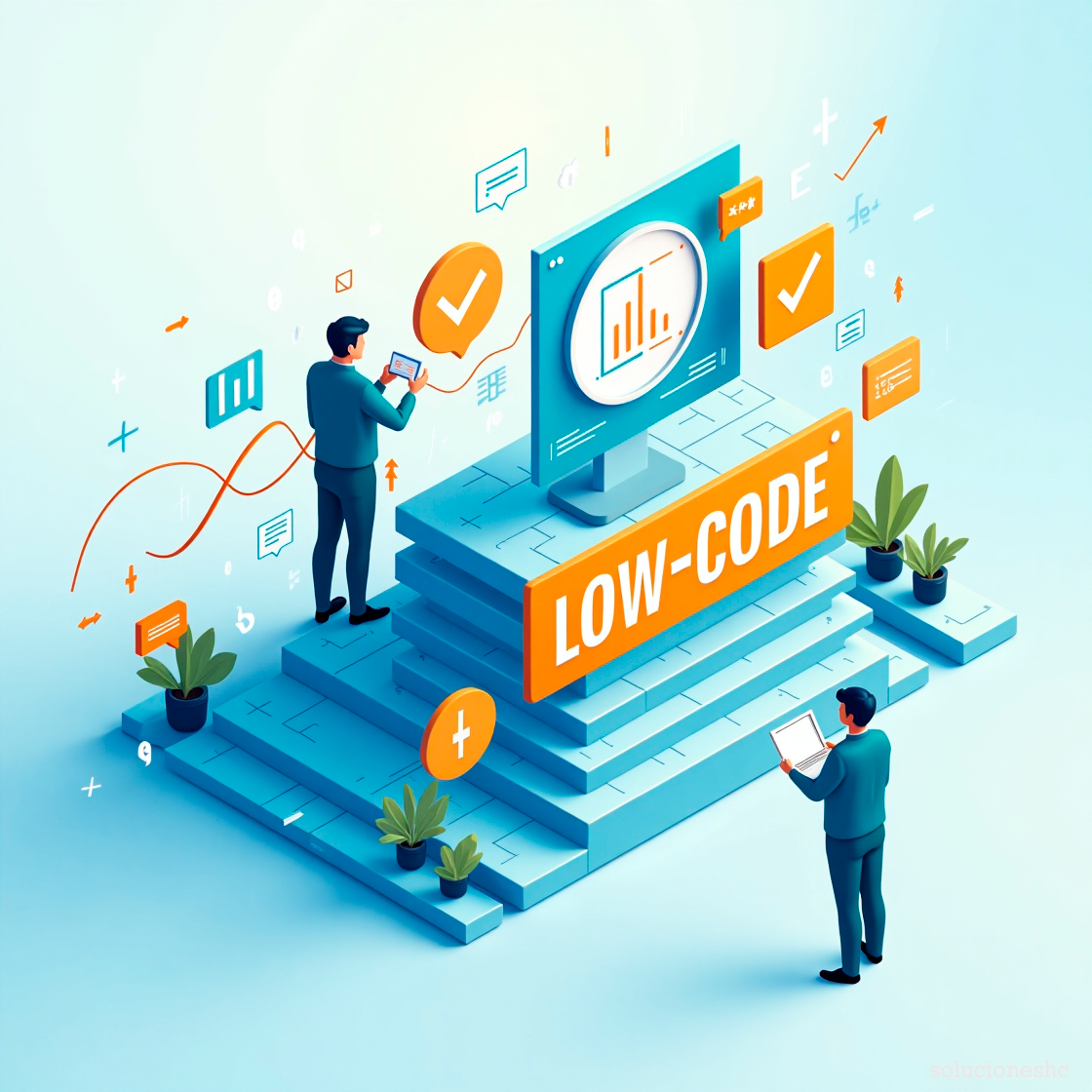 Low-Code Revolution: Cómo crear apps sin saber programar (y ahorrar tiempo) - Solucioneshc
